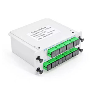 1*16 PLC Splitter 128*101*51mm Cassette Type Plastic Insertion Module ...