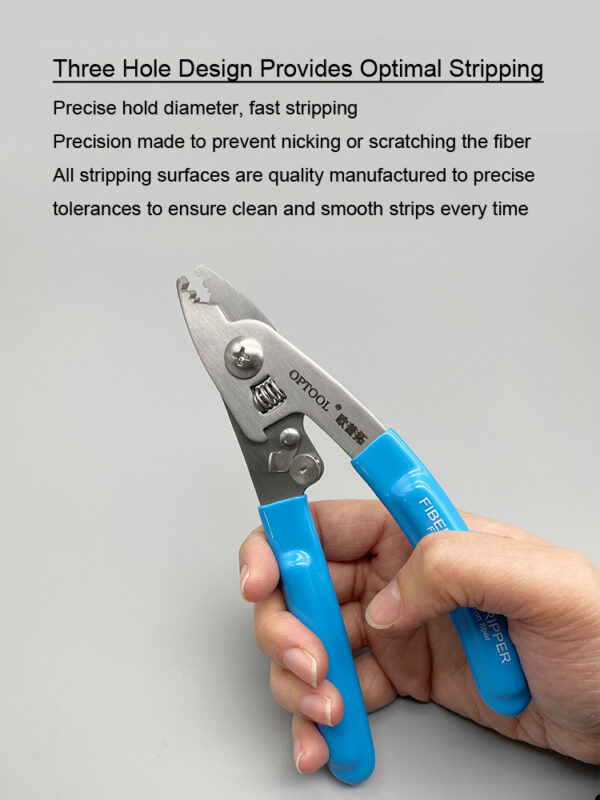 CFS-3S Tri-hole Stainless Steel Fiber Optic Stripper | Fiber Optic ...