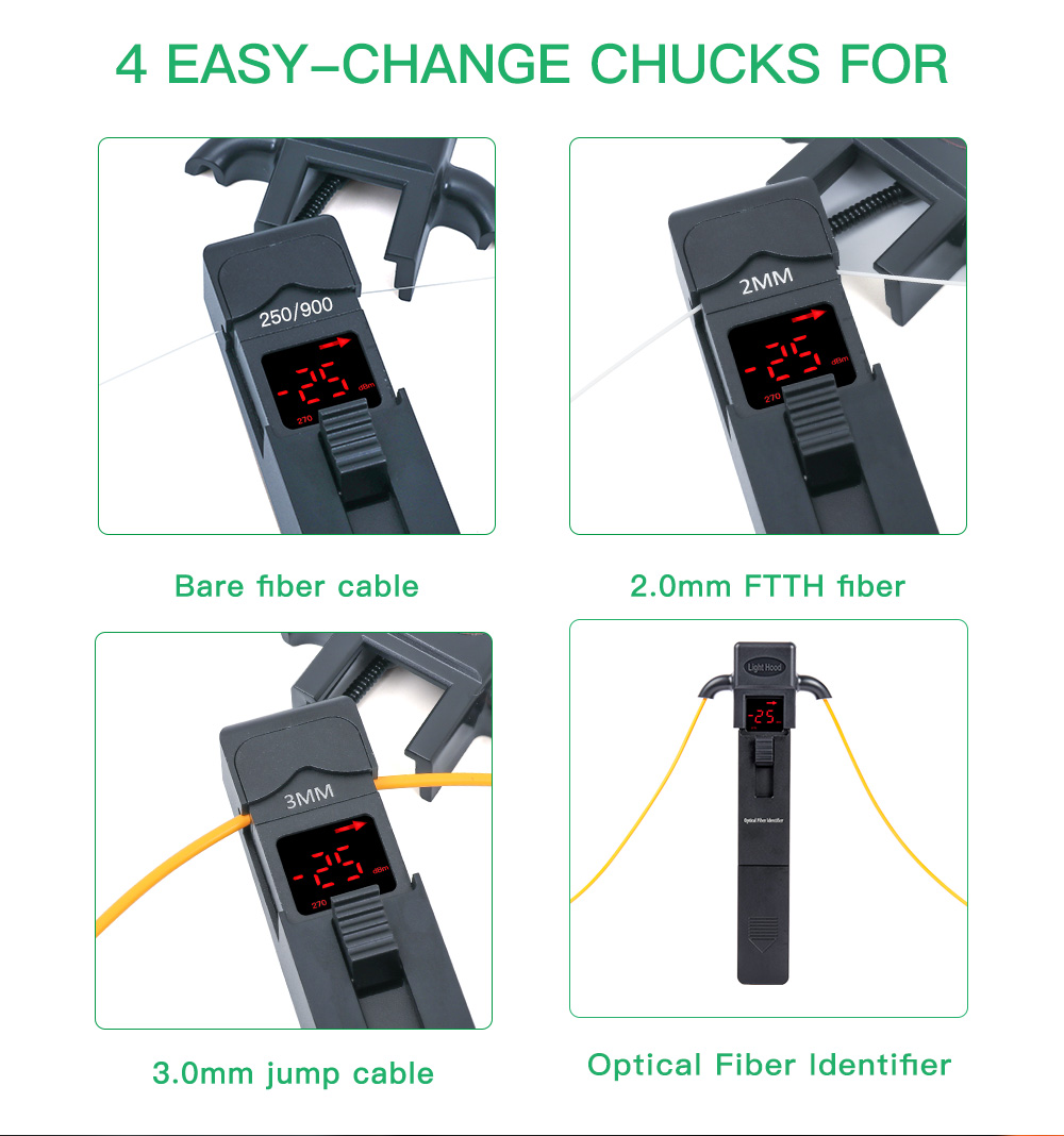 MAY40 Optical Fiber Identifier OFI SM and MM 800 to 1700nm for bare ...