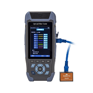Pro mini OTDR Fiber Optic Reflectometer with 9 Functions VFL OLS OPM Event Map 24dB for 64km ...