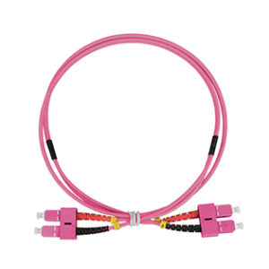 OM4 SC Duplex Violet Fiber Optic Patch Cord | Fiber Optic Communication ...