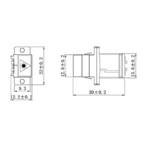 SC/APC Auto Front Shutter Metal Avoid Laser Adapter Simplex Single Mode ...