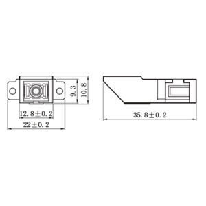 SC/UPC Auto Inner Shutter Avoid Laser Adapter Simplex Multi Mode OM1 ...