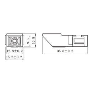SC/APC Auto Inner Shutter Avoid Laser Adapter Simplex Single Mode One ...