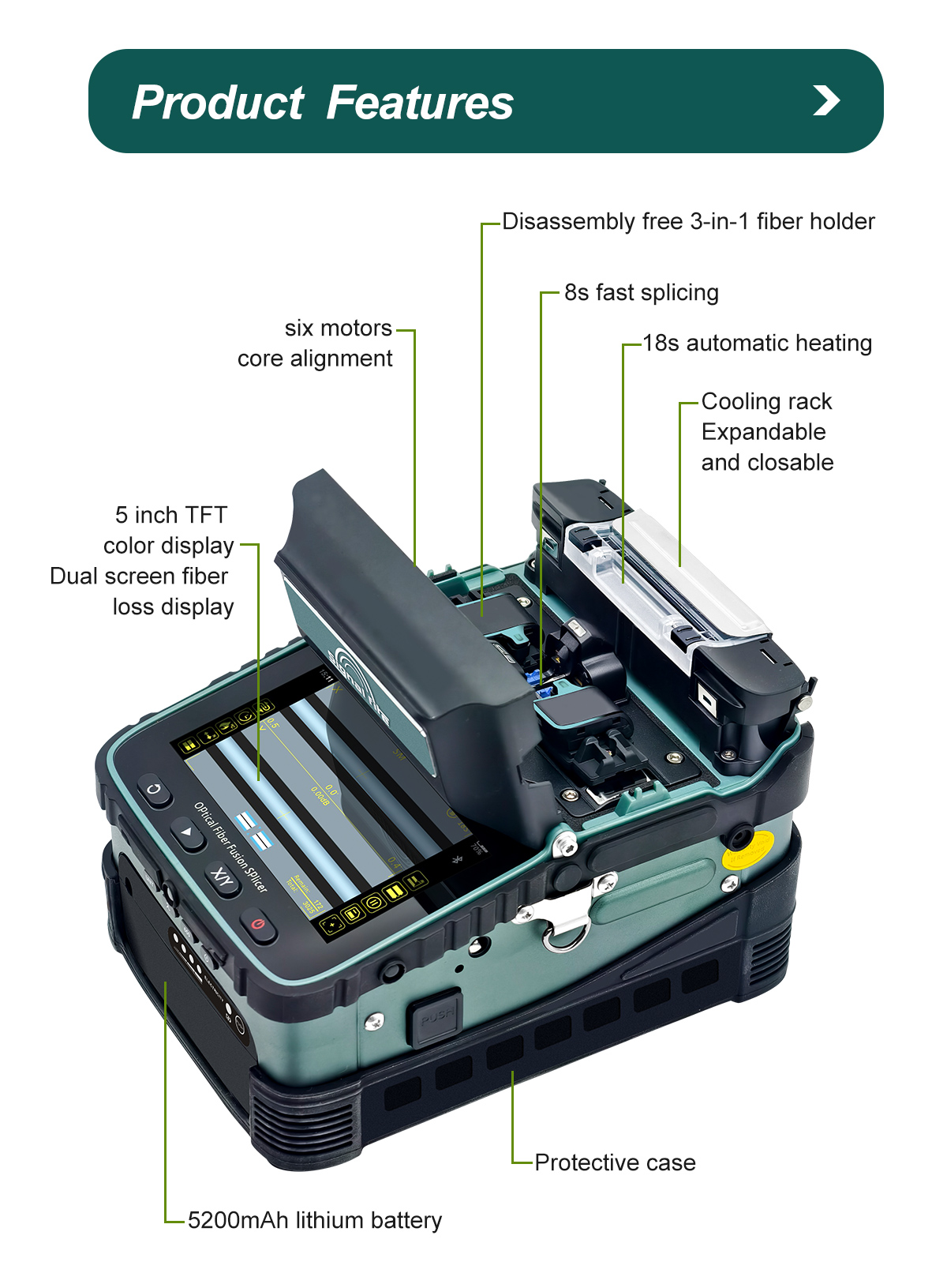 Signal Fire AI-6A+ Optical Fiber Fusion Splicer | Fiber Optic Communication Provider